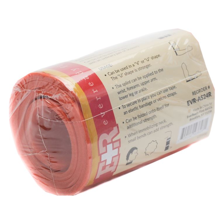Padded Aluminum Splint 4 x 24 Inch Rolled – JUST IN CASE RESCUE